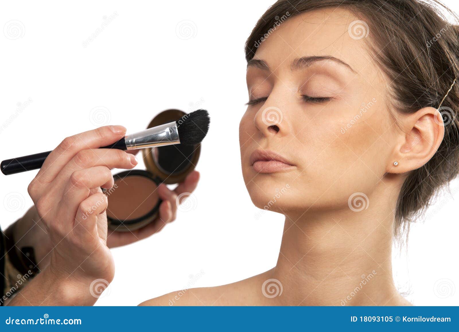 Make-up artist stock image. Image of brush, accessory - 18093105