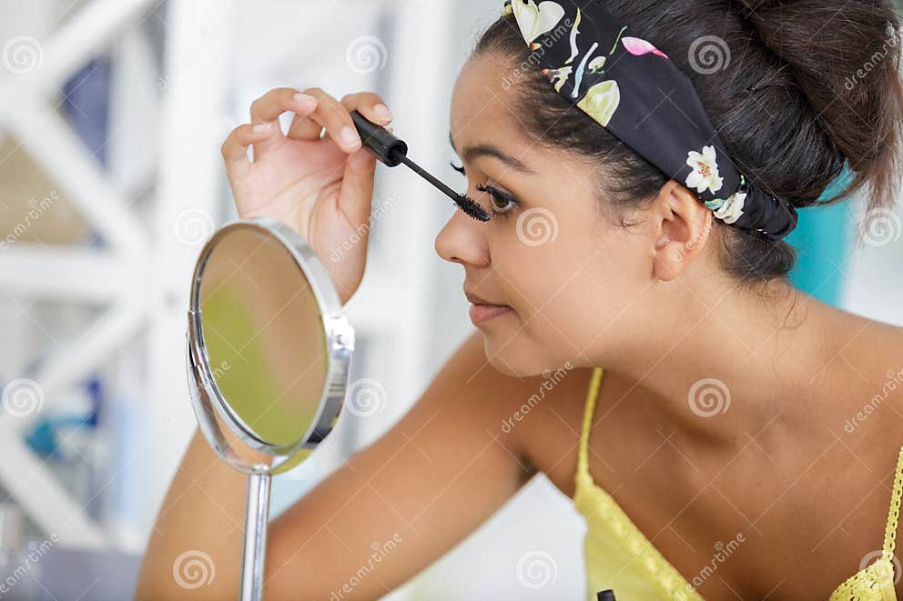 Make-up Artist Applying Make-up Stock Image - Image of makeup ...