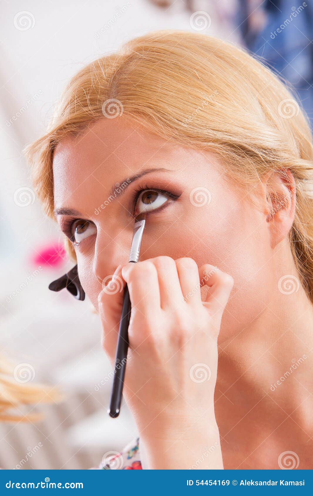 Make-up artist stock image. Image of beautiful, hold - 54454169