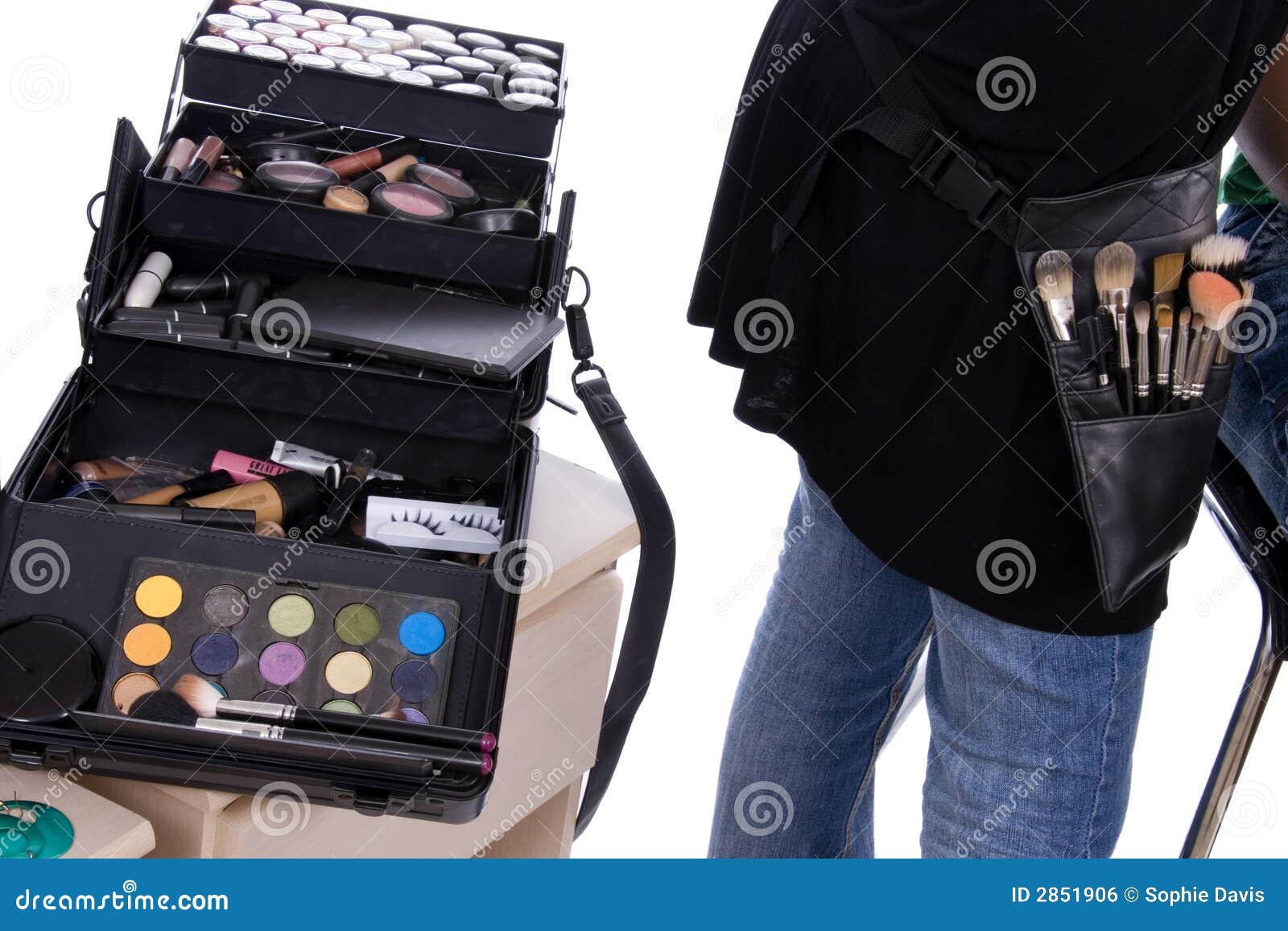 Make-up box stock photo. Image of lipstick, working, colors - 2851906