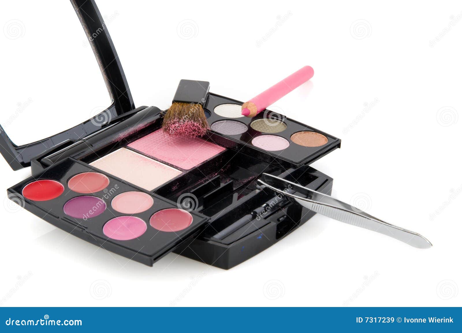 Make up box stock image. Image of blusher, powder, chaos - 7317239