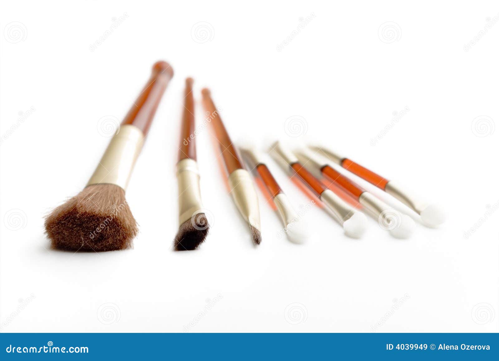 Make-up Brushes and Applicator Stock Image - Image of fashion, cosmetic ...