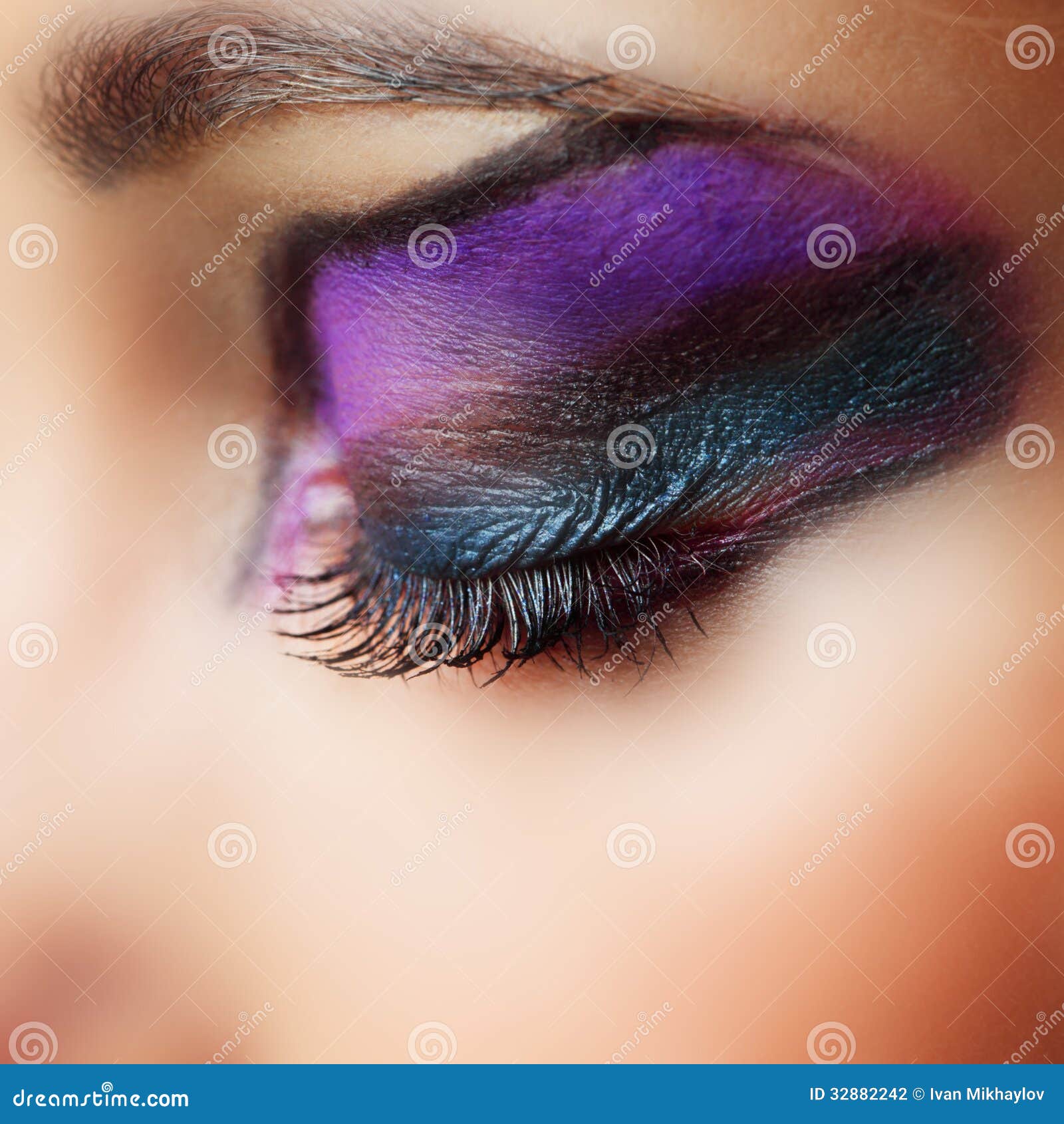 Make up close up stock photo. Image of design, fashion - 32882242