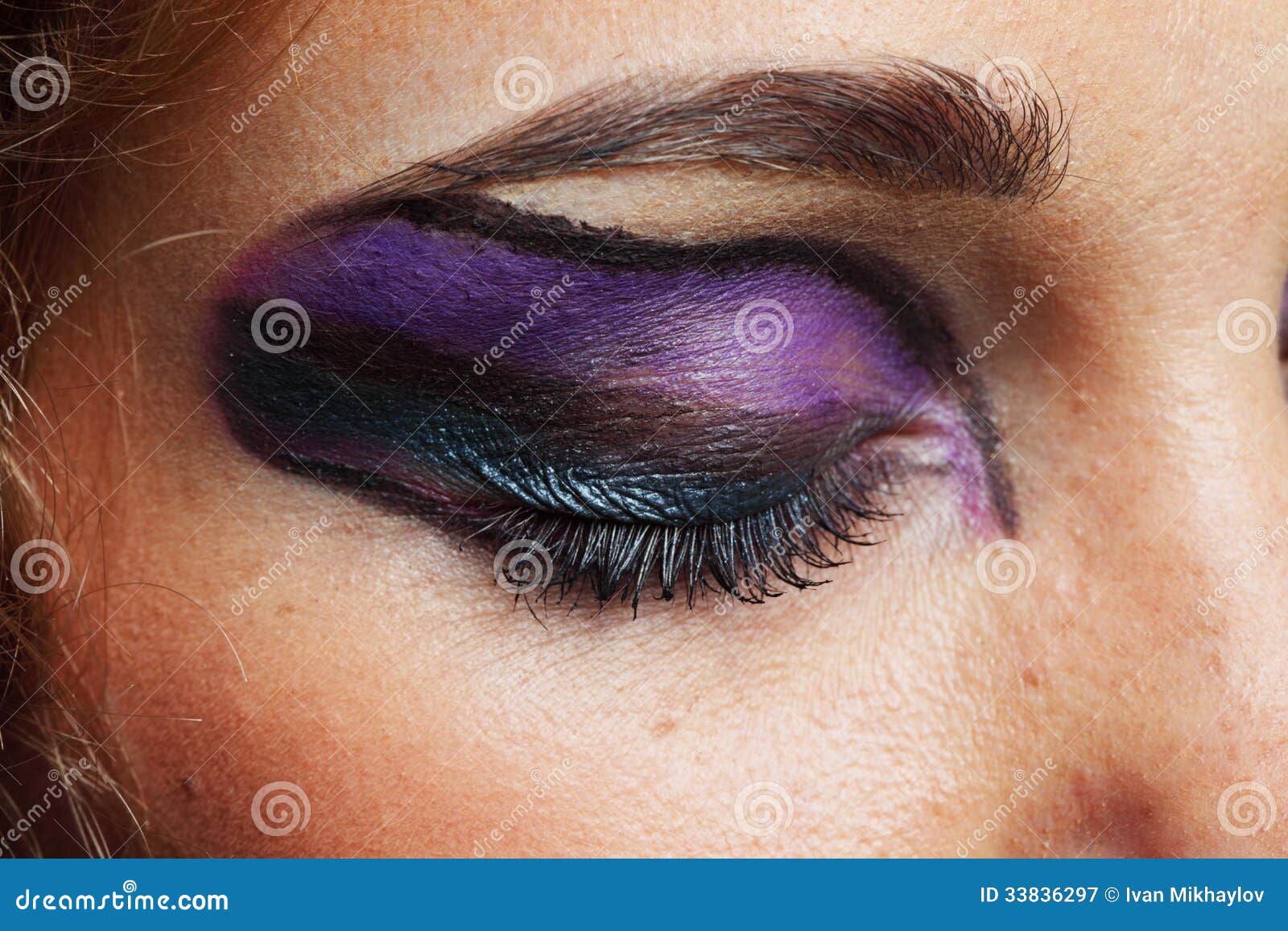 Make up close up stock image. Image of girl, health, long - 33836297