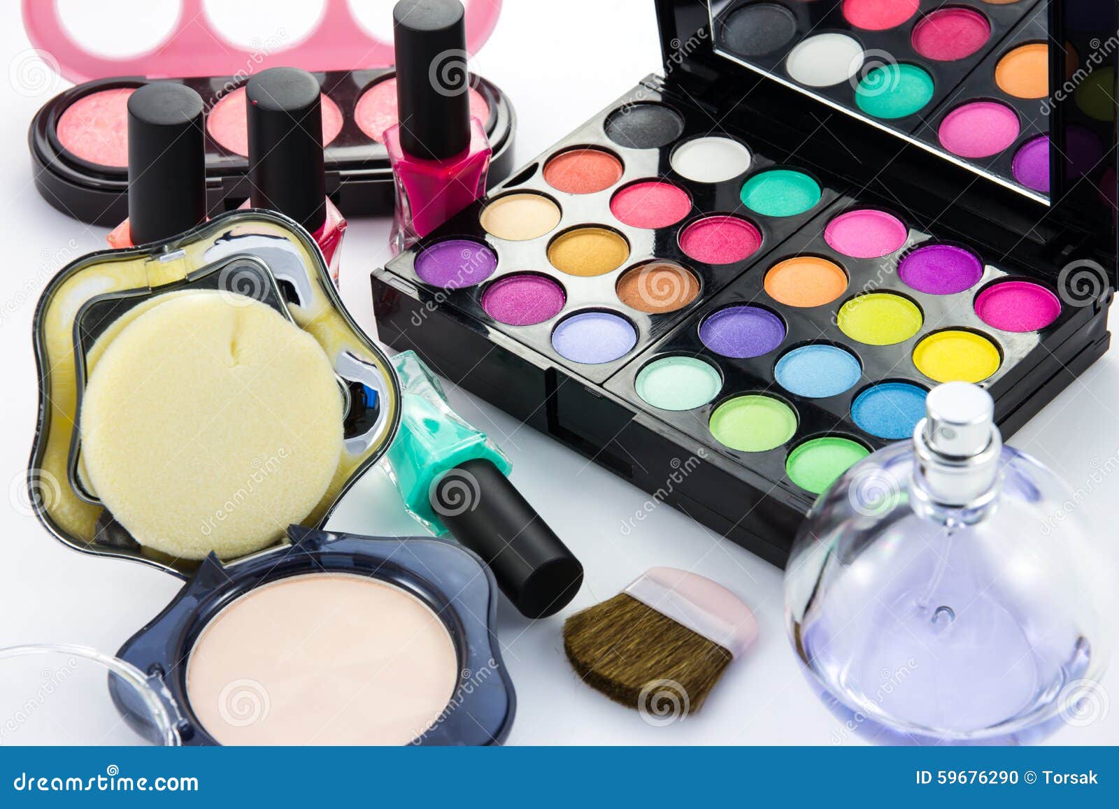 Make up collage stock photo. Image of foundation, lipstick - 59676290