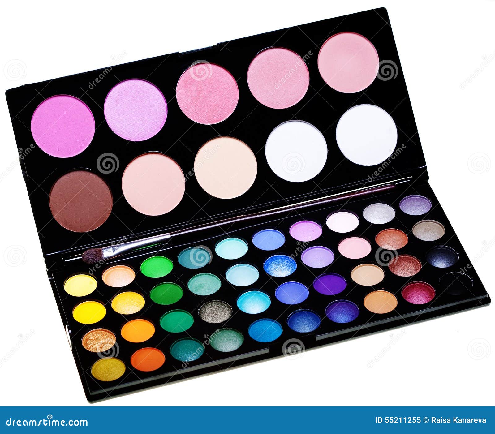 Make-up collection stock image. Image of glamor, cosmetology - 55211255