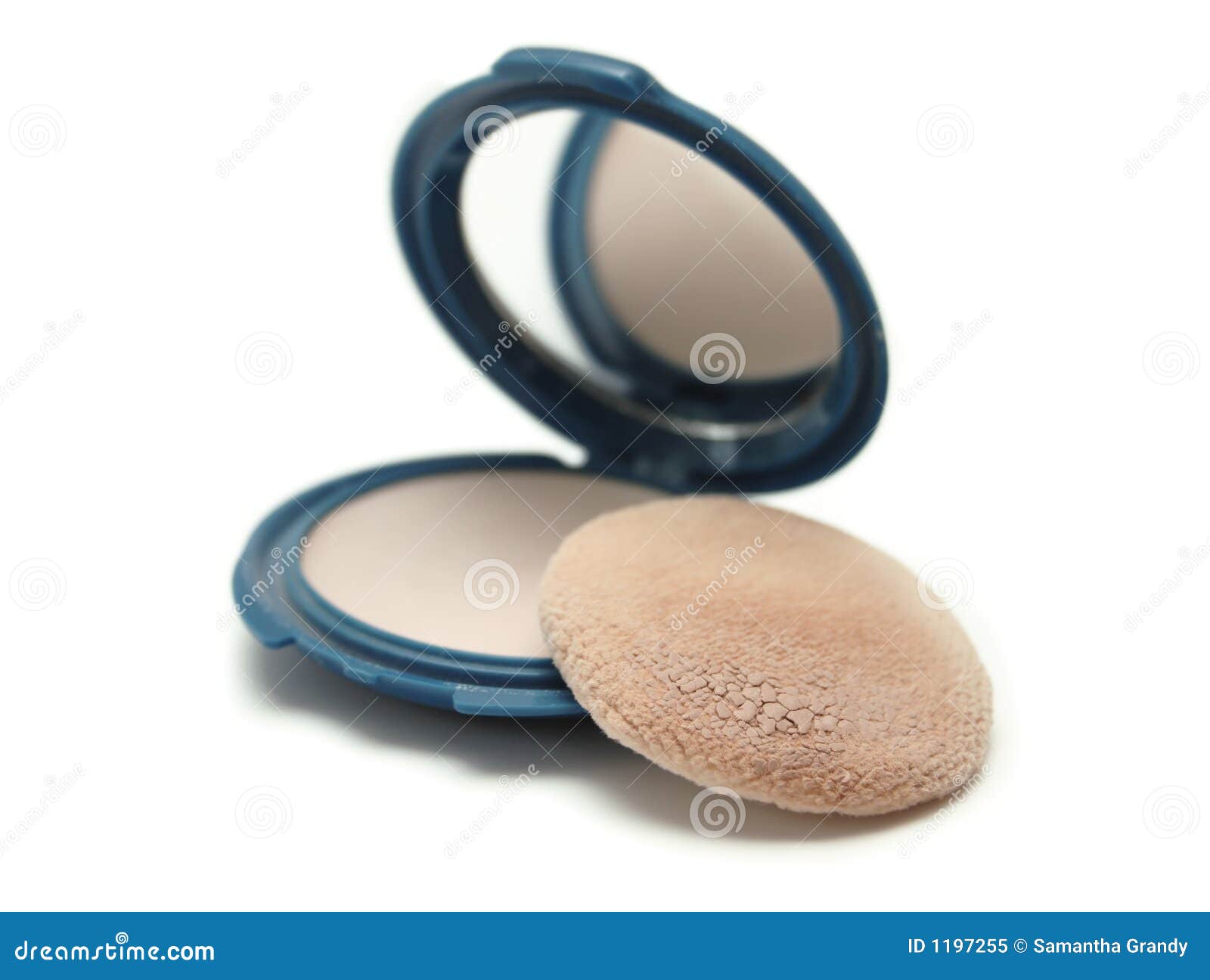 Make-Up Compact stock image. Image of powder, fashion - 1197255
