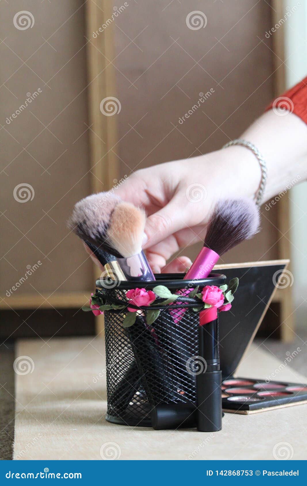 Make Up stock image. Image of conceptual, palette, beautiful - 142868753