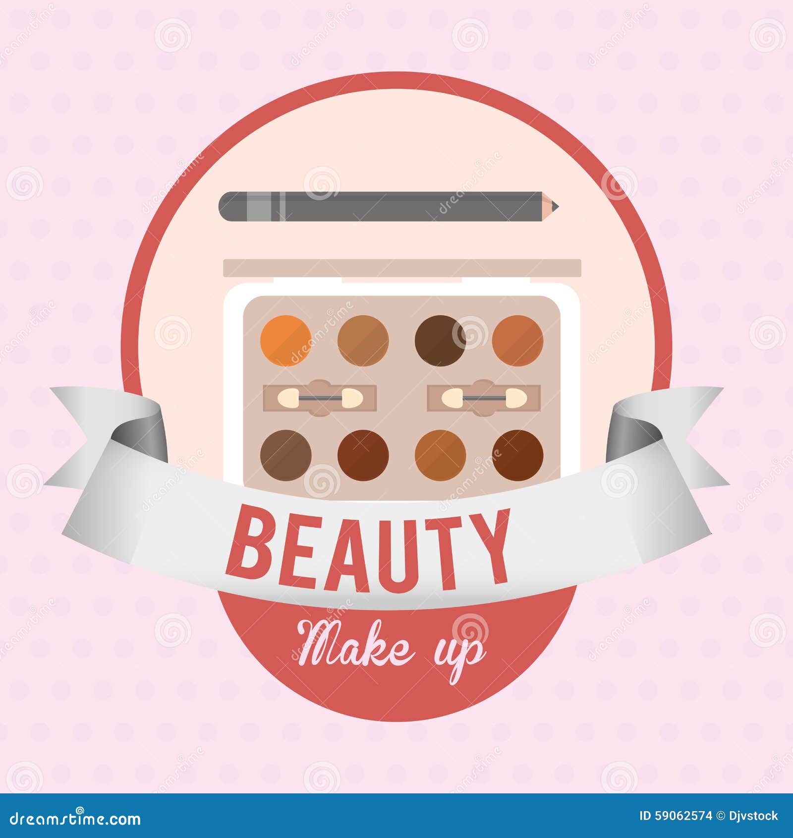 Make up design stock vector. Illustration of freshness - 59062574