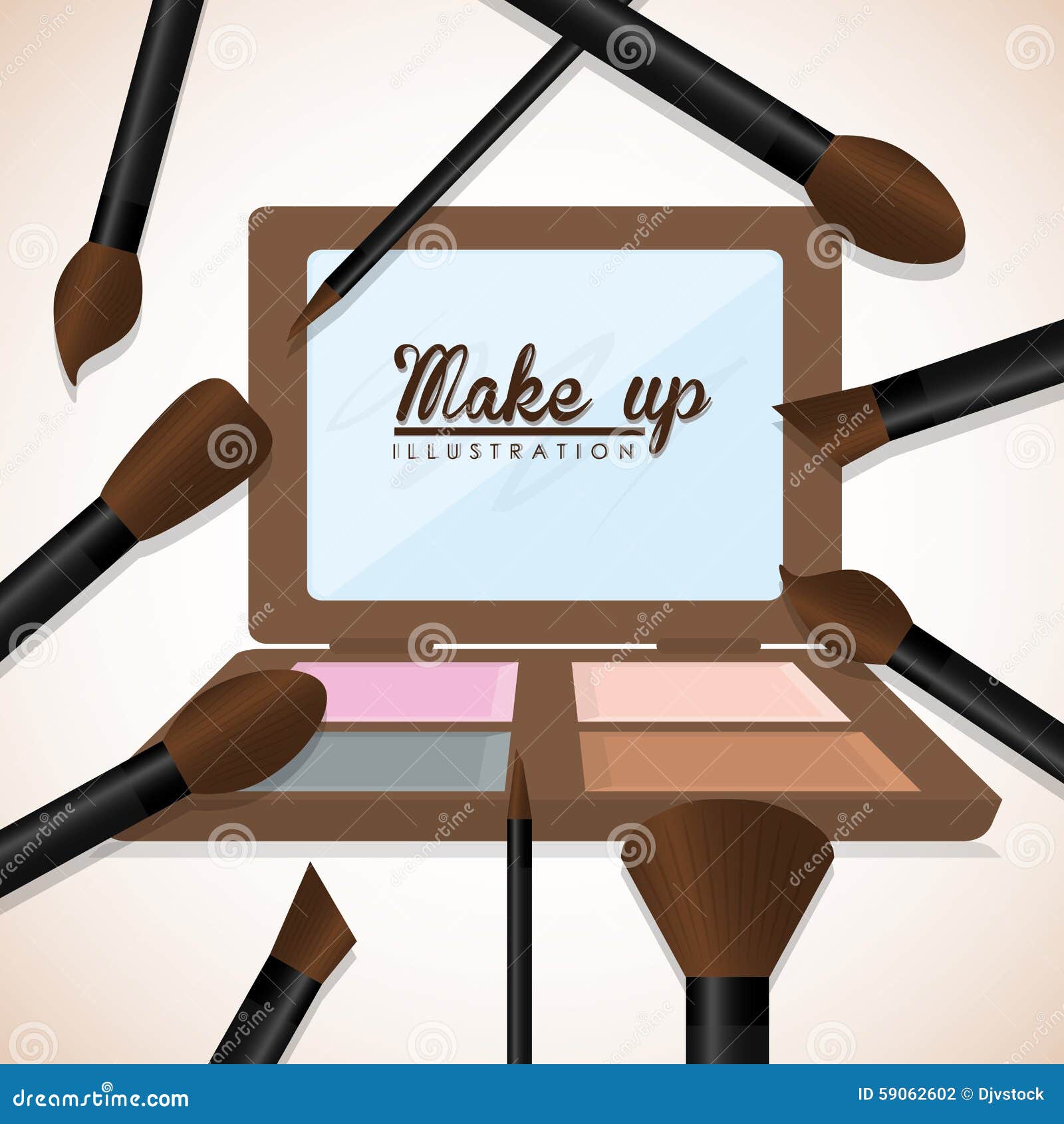Make up design stock vector. Illustration of fashion - 59062602