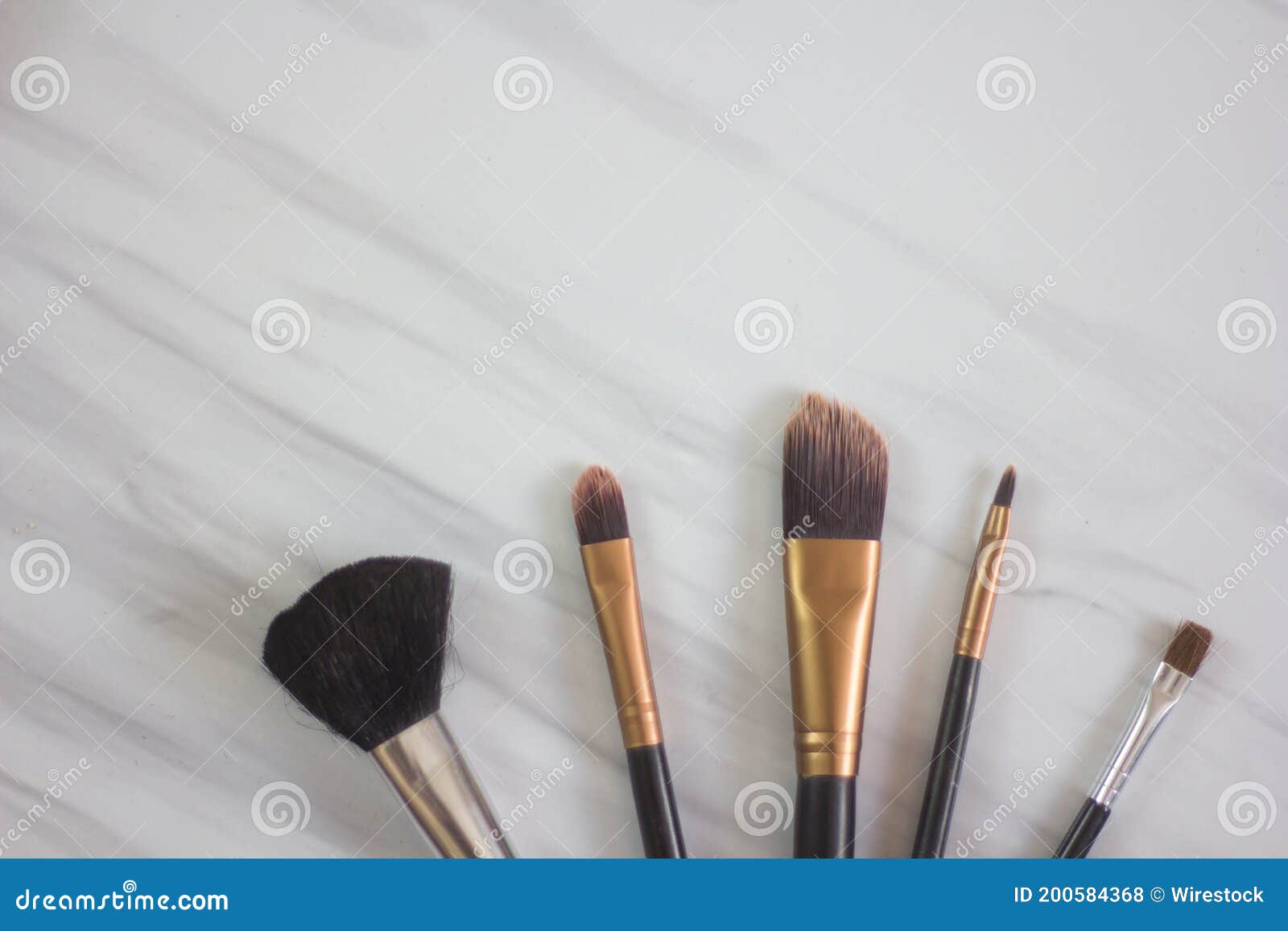 Make Up Elements on a Table Stock Photo - Image of crayon, writing ...