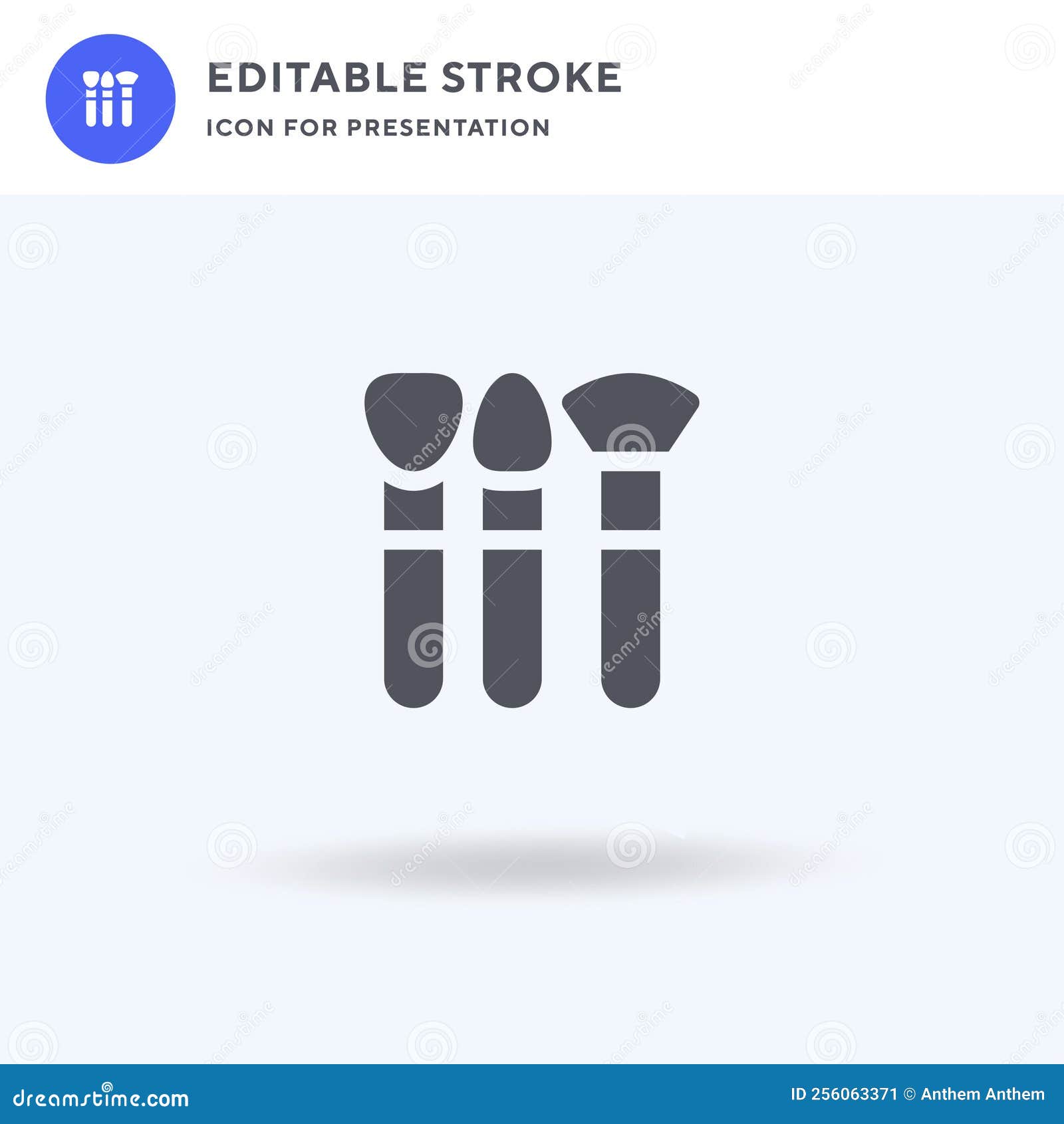 Make Up Icon Vector, Filled Flat Sign, Solid Pictogram Isolated on ...