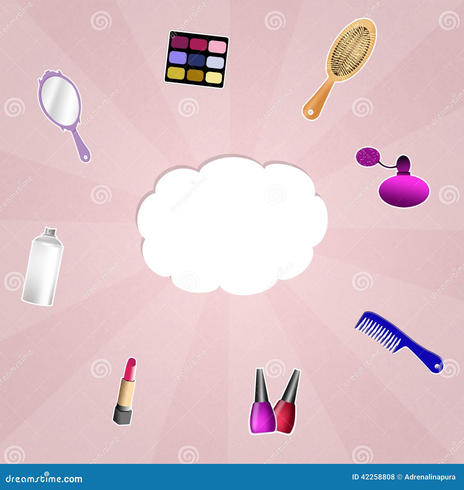 Make up stock illustration. Illustration of women, lashes - 42258808