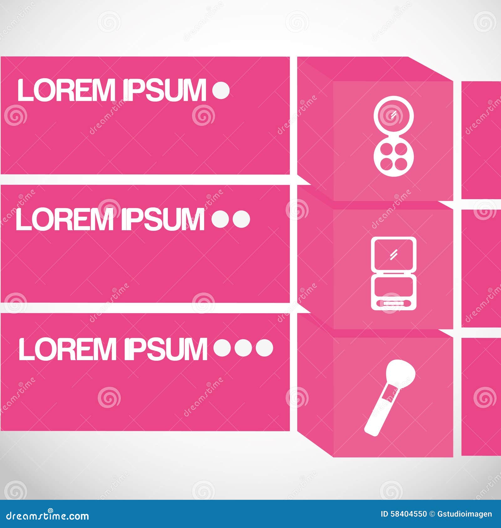 Make up infographics stock illustration. Illustration of face - 58404550