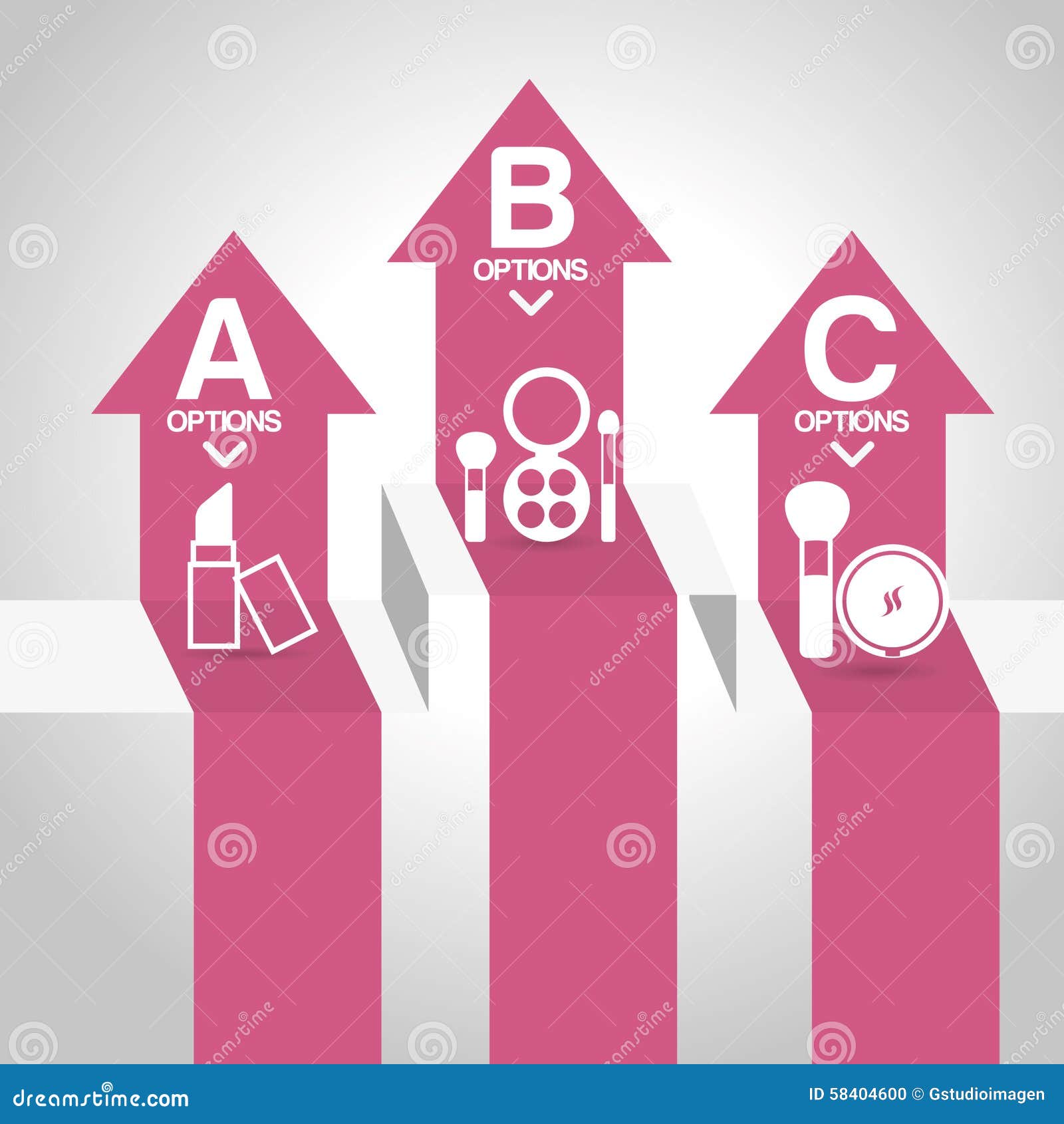 Make up infographics stock illustration. Illustration of options - 58404600