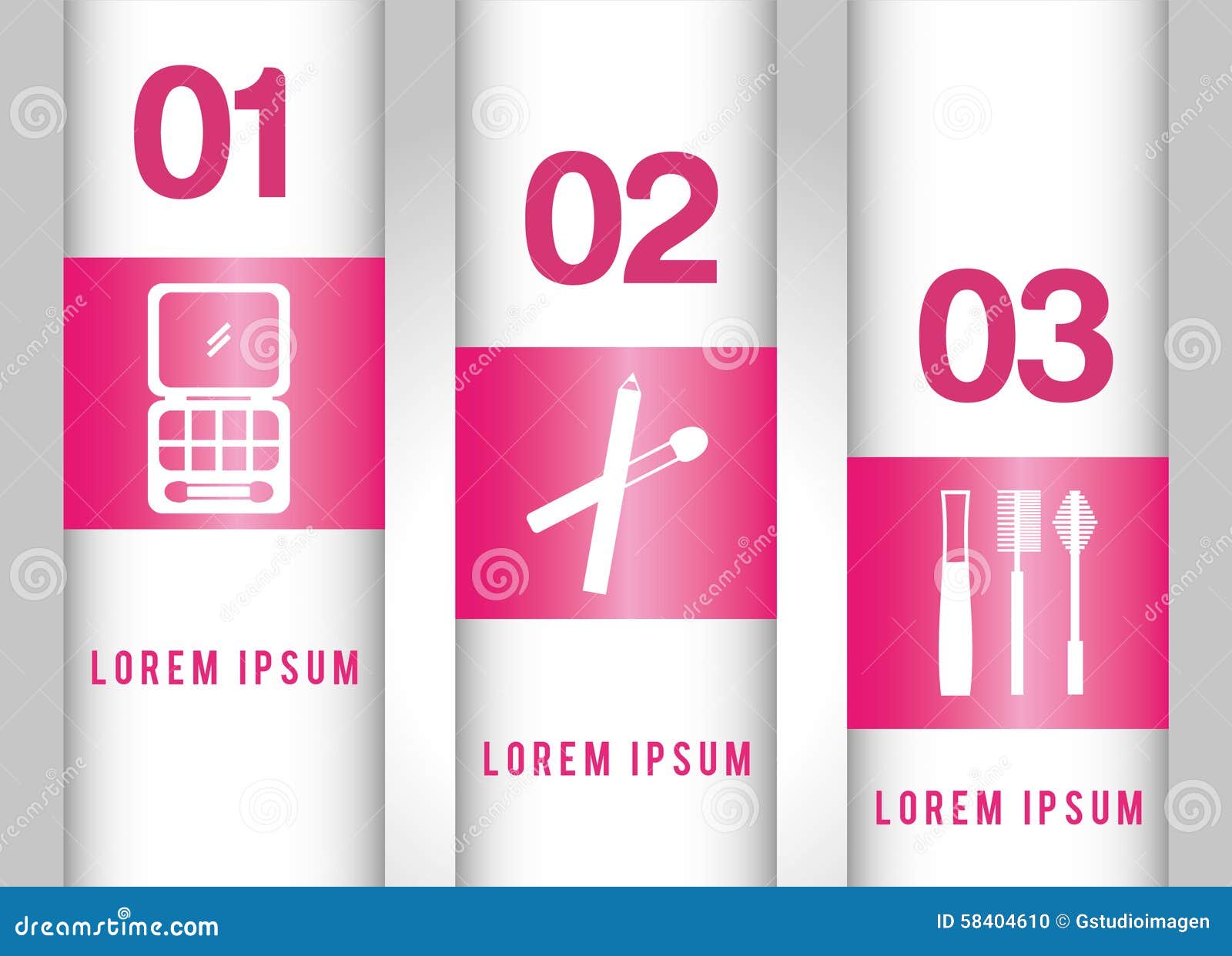 Make up infographics stock vector. Illustration of health - 58404610