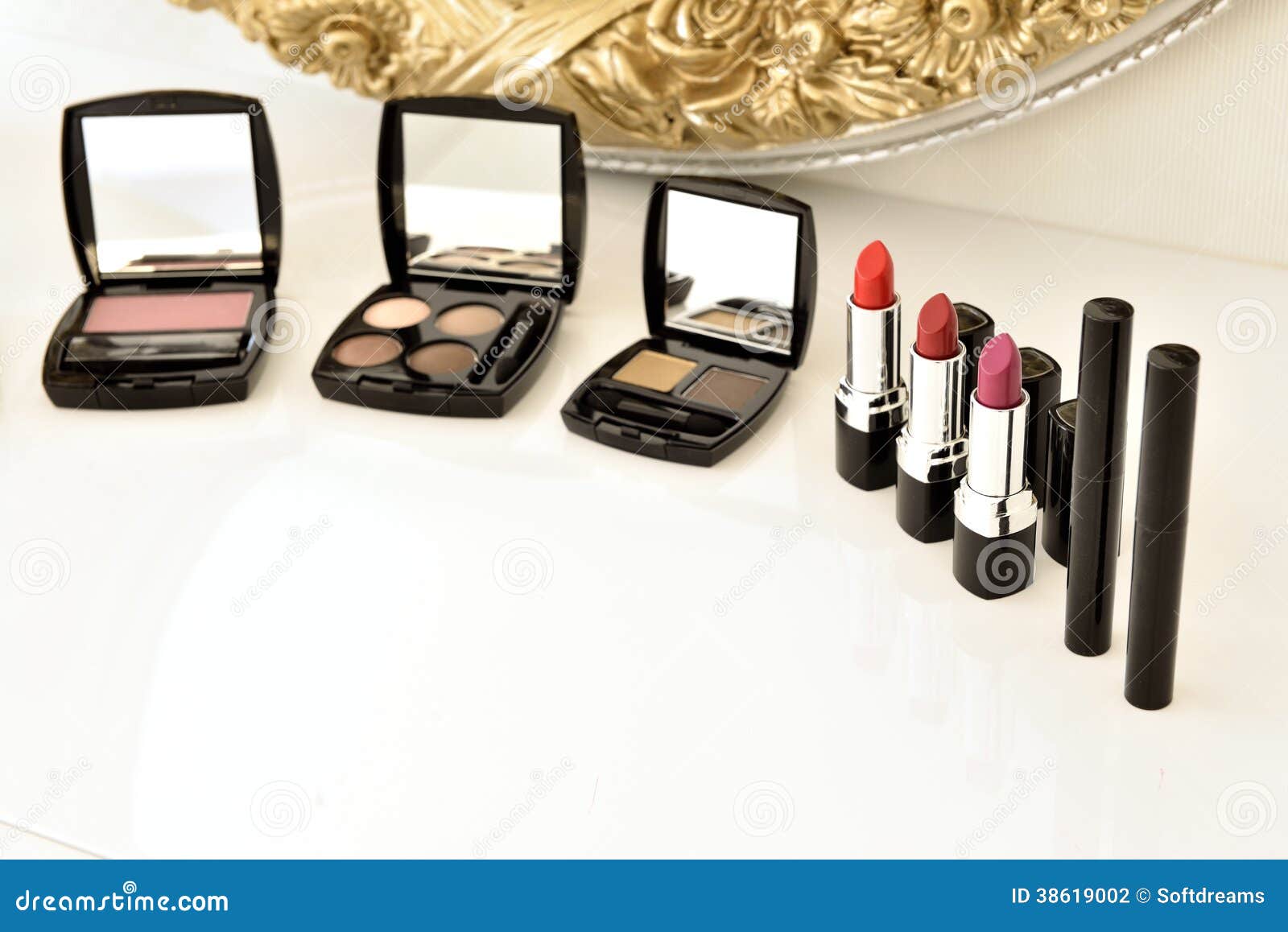 Make up kit set stock photo. Image of colored, collection - 38619002