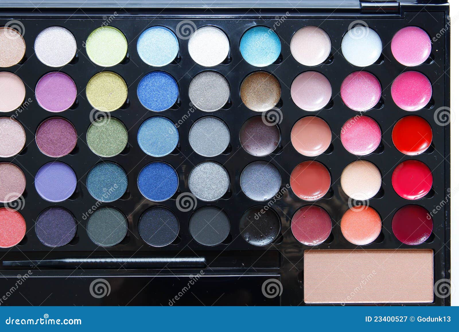 Make up palette stock image. Image of objects, accessories - 23400527