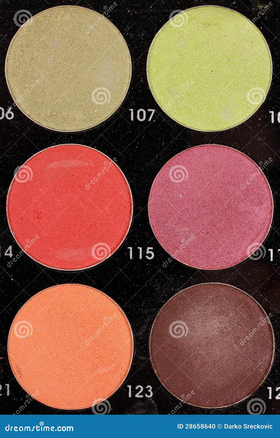 Make up palette stock photo. Image of palette, shadows - 28658640