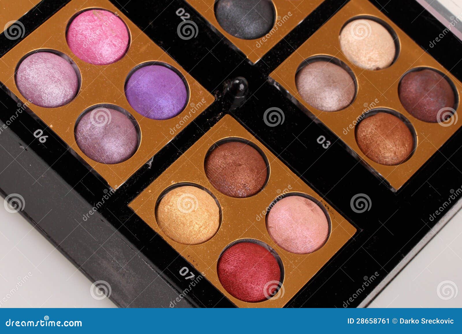 Make up palette stock image. Image of palette, multiple - 28658761