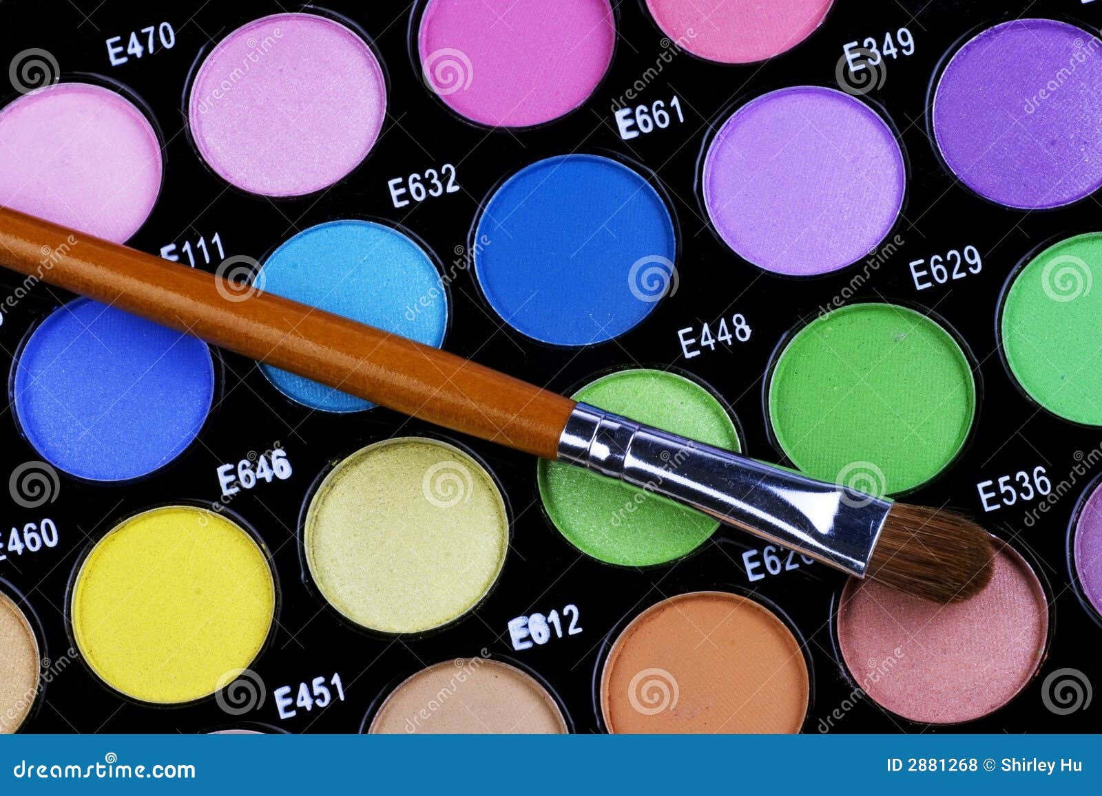 Make-up Palette stock photo. Image of close, colored, hygiene - 2881268