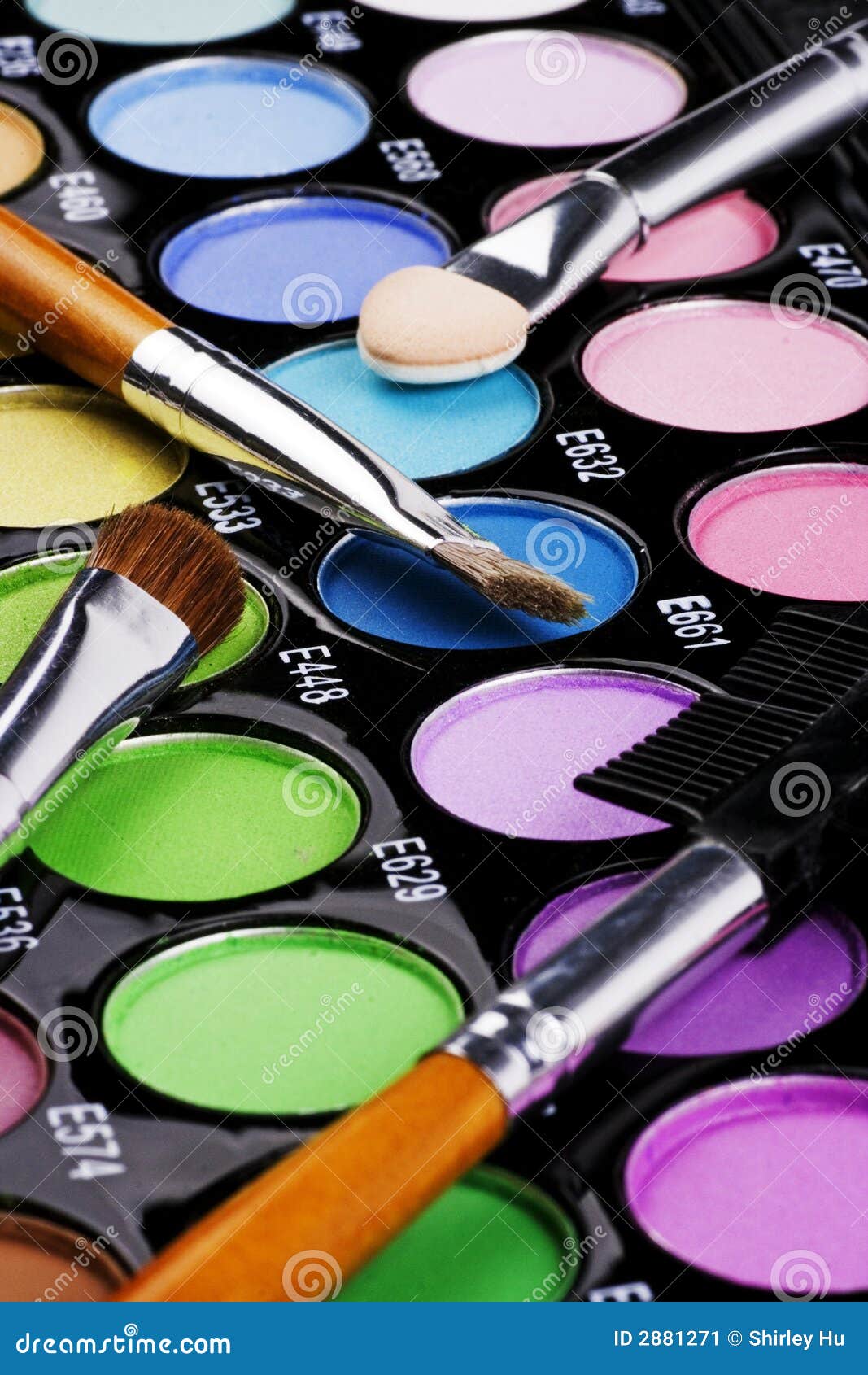 Make-up Palette stock image. Image of colour, grooming - 2881271
