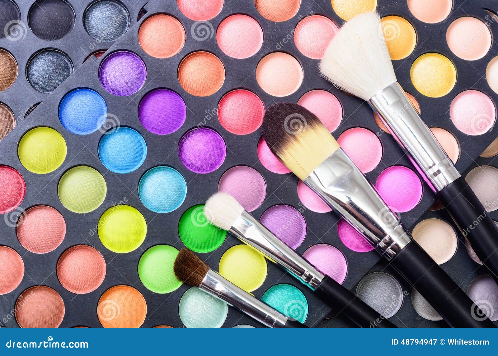 Make up stock image. Image of paint, eyeshadow, brown - 48794947