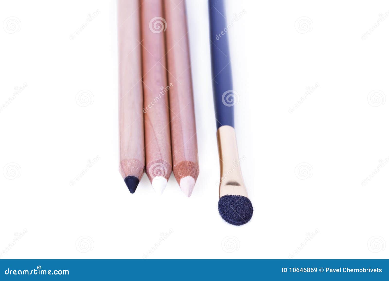 Make up pencils stock image. Image of woman, application - 10646869