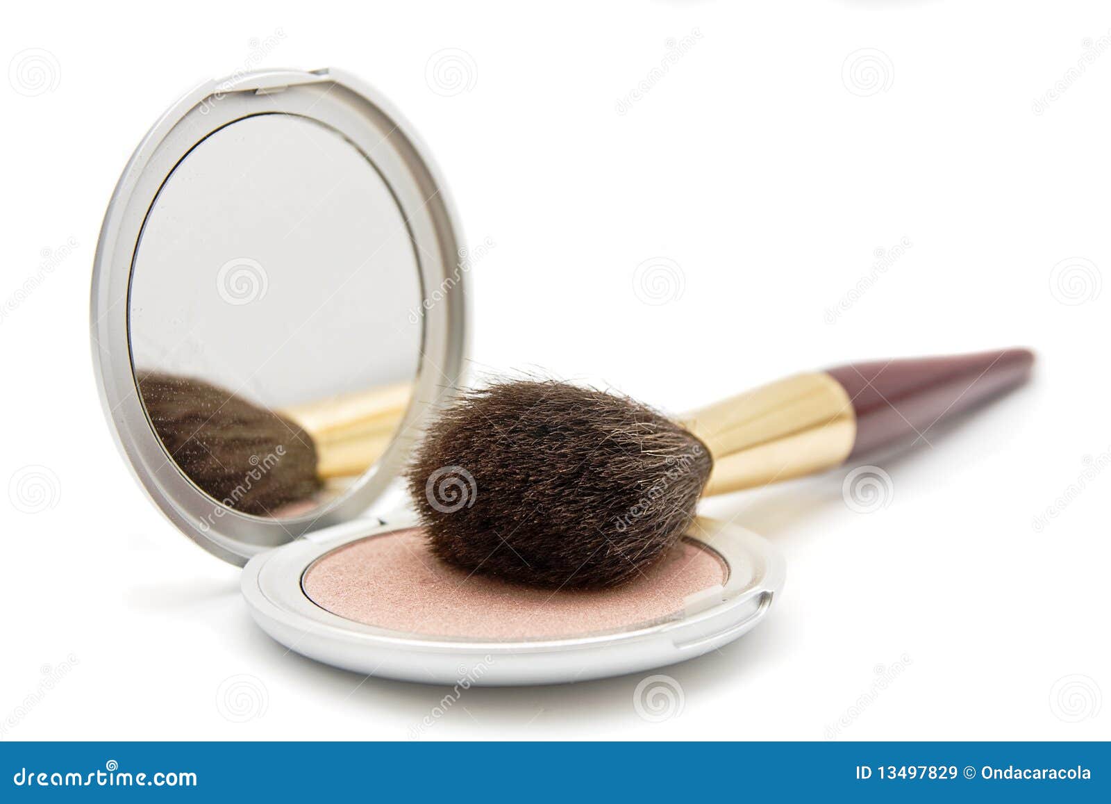 Make up powder stock image. Image of brush, retouch, face - 13497829