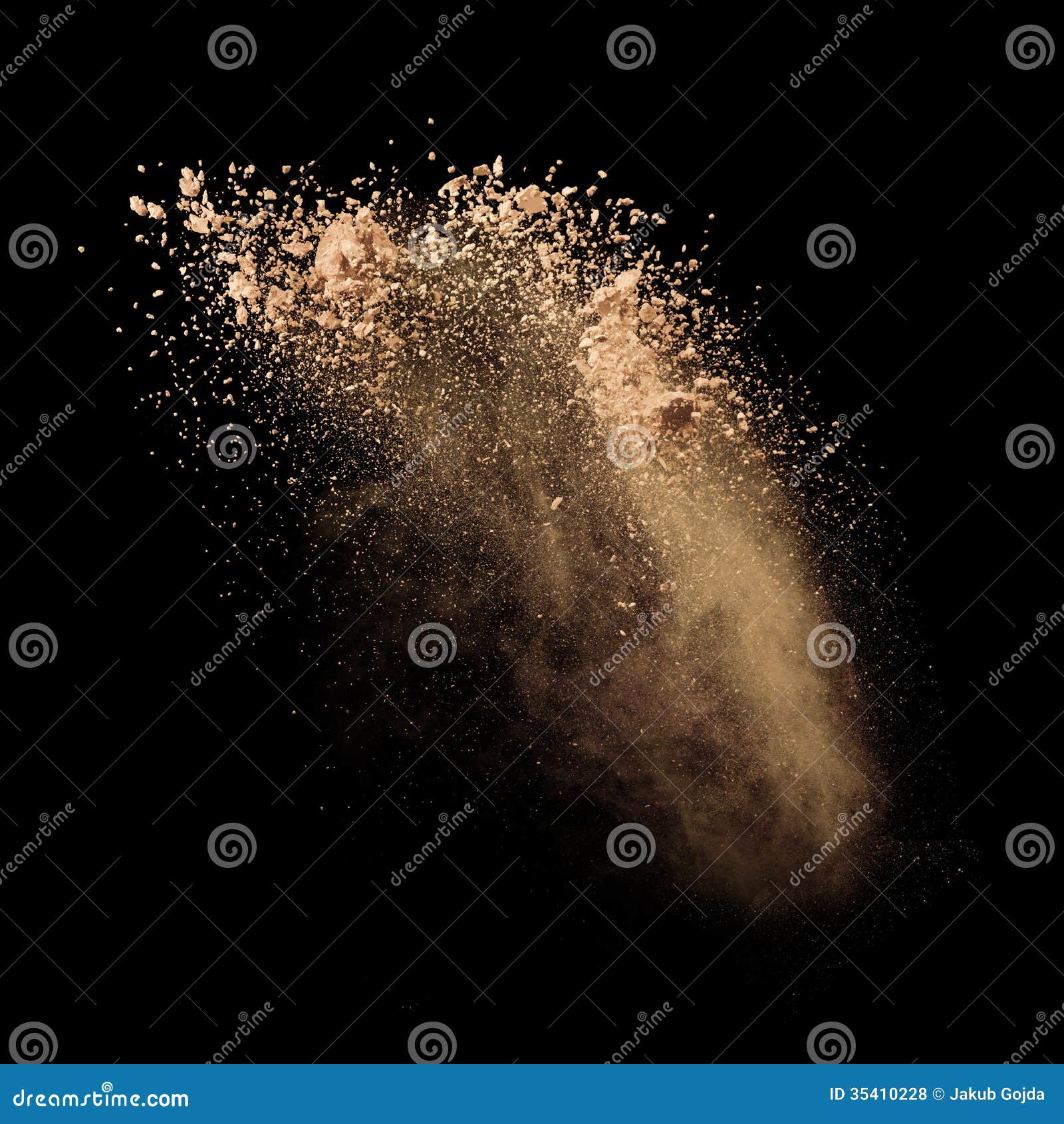Make-up powder stock photo. Image of bronze, applicator - 35410228