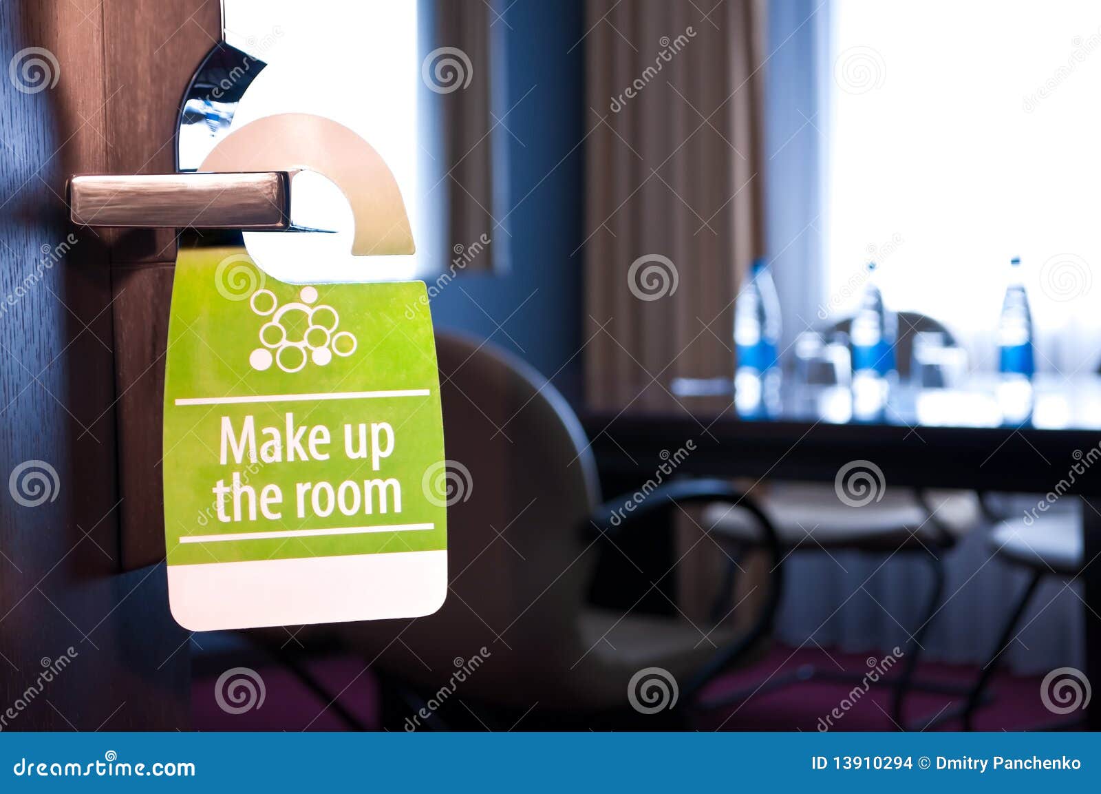 Make up the room sign stock photo. Image of motel, label - 13910294