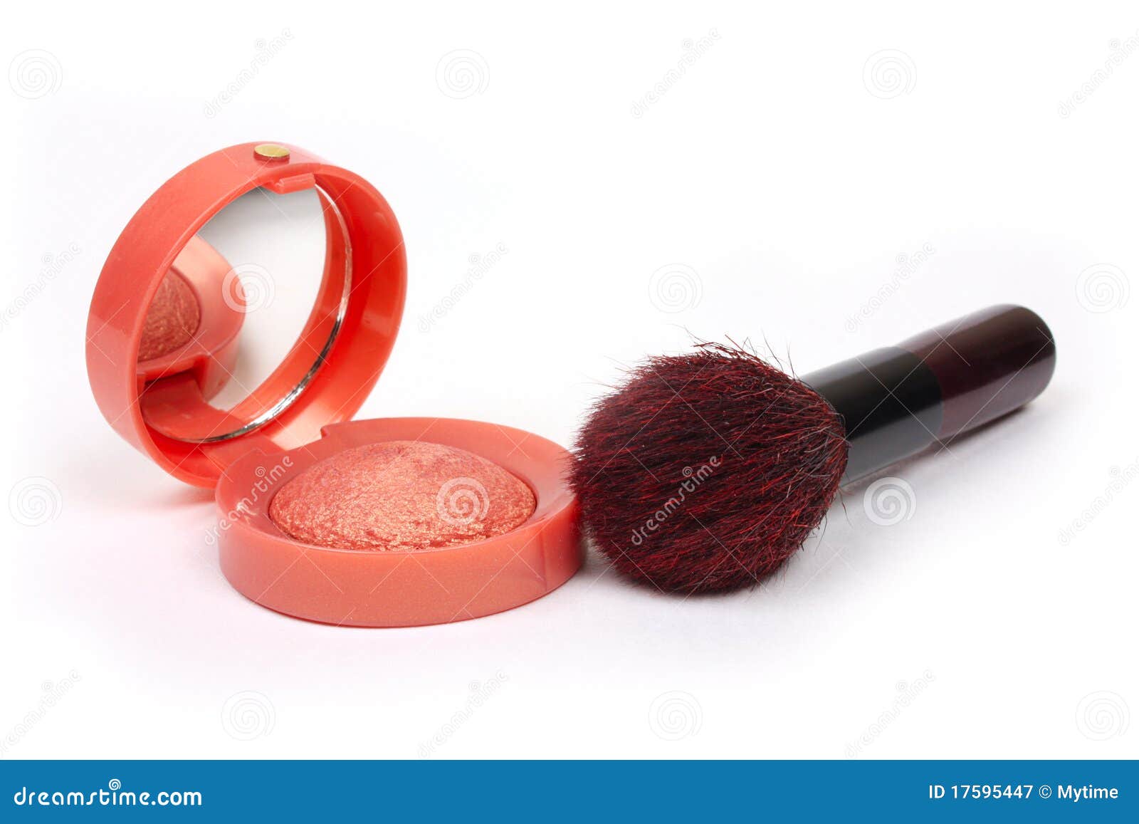 Make-up Rouge Isolated on White Stock Image - Image of cosmetics ...