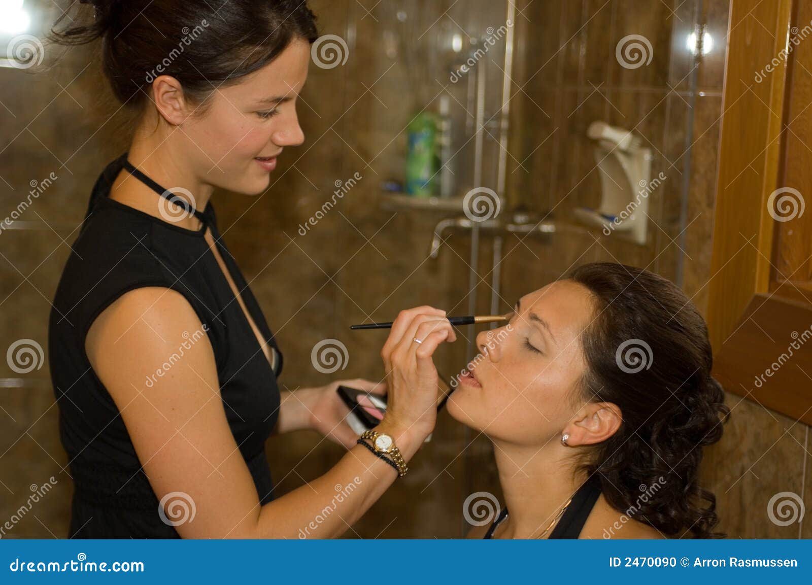Make up session stock photo. Image of artist, eyes, makeup - 2470090