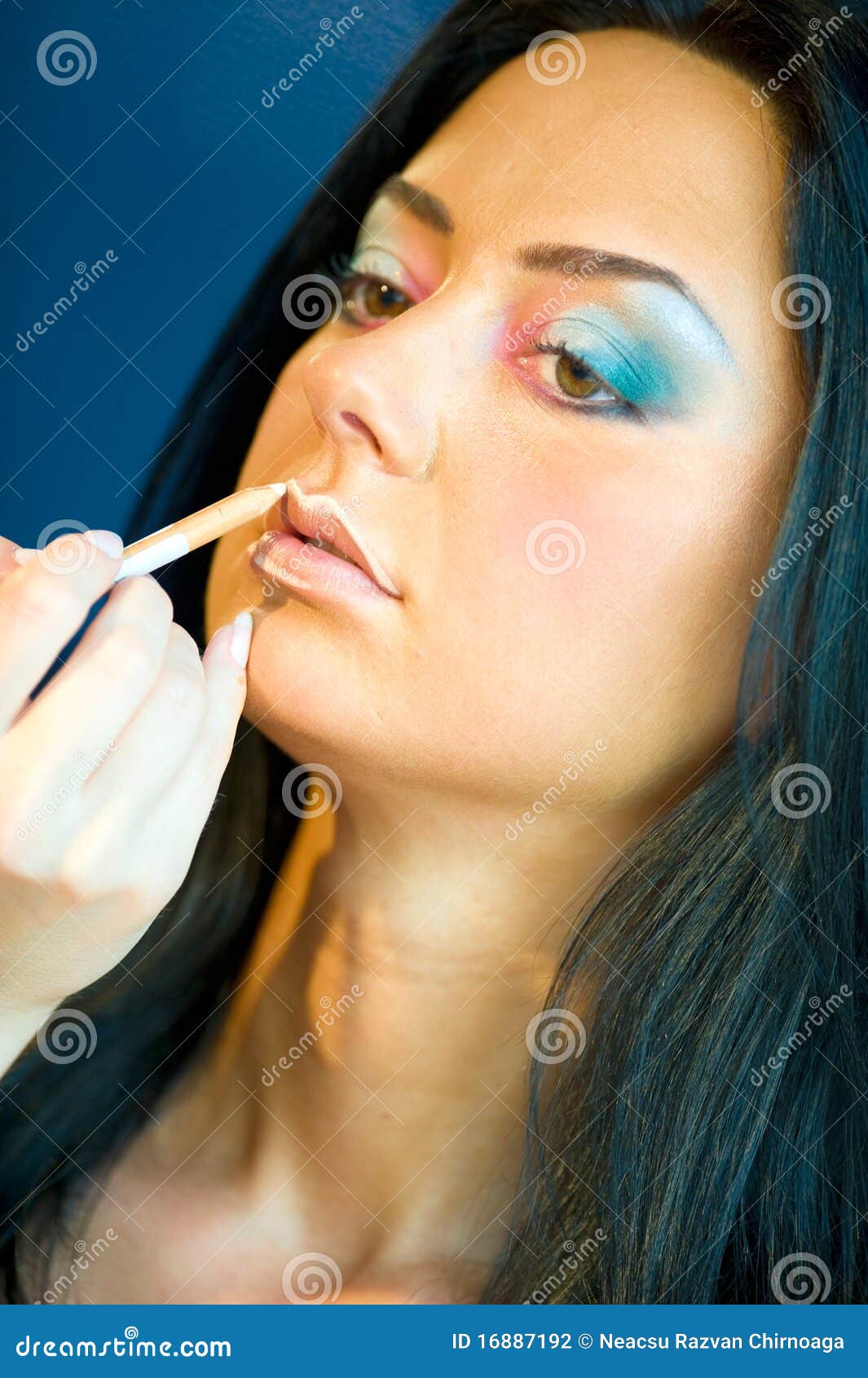 Make Up Session on Hair & Make Up Fest Editorial Photography - Image of ...