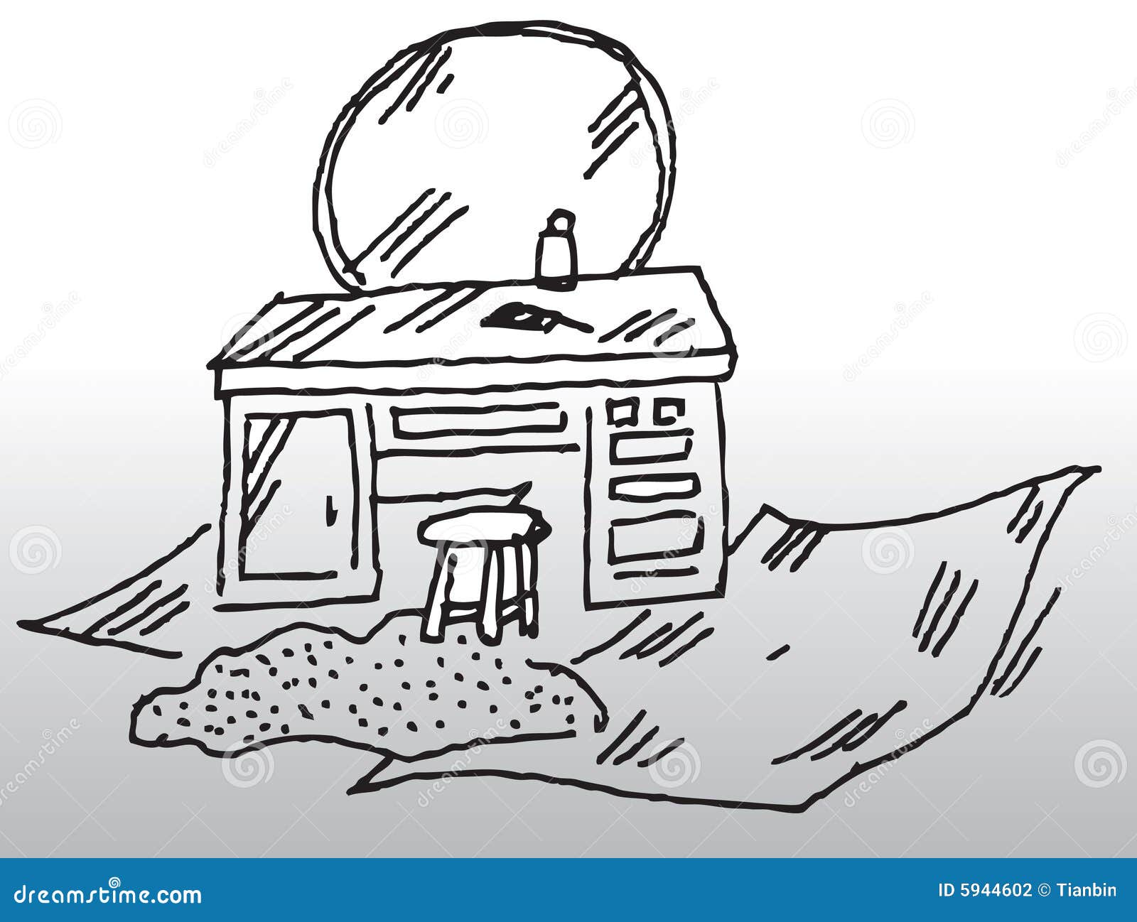 Make up table illustration stock vector. Illustration of drawing - 5944602