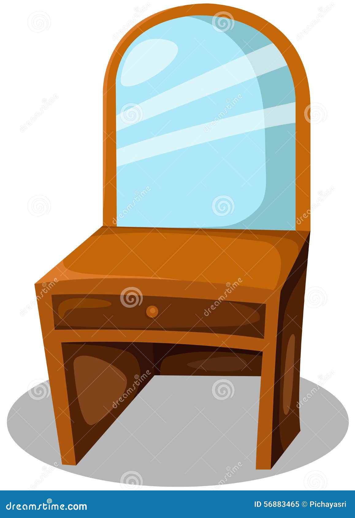 Make up table stock vector. Illustration of cute, graphic - 56883465