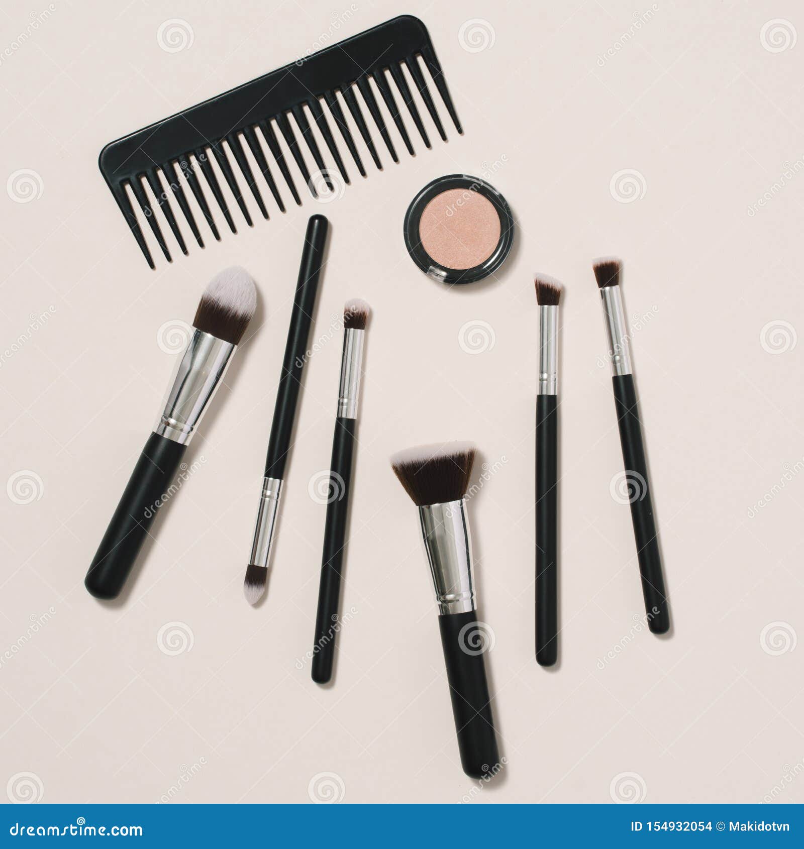 Make Up or Visage Background with Copy Space Stock Photo - Image of ...