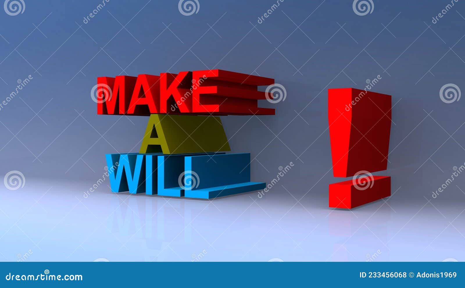 Make a will on blue stock illustration. Illustration of calendar ...