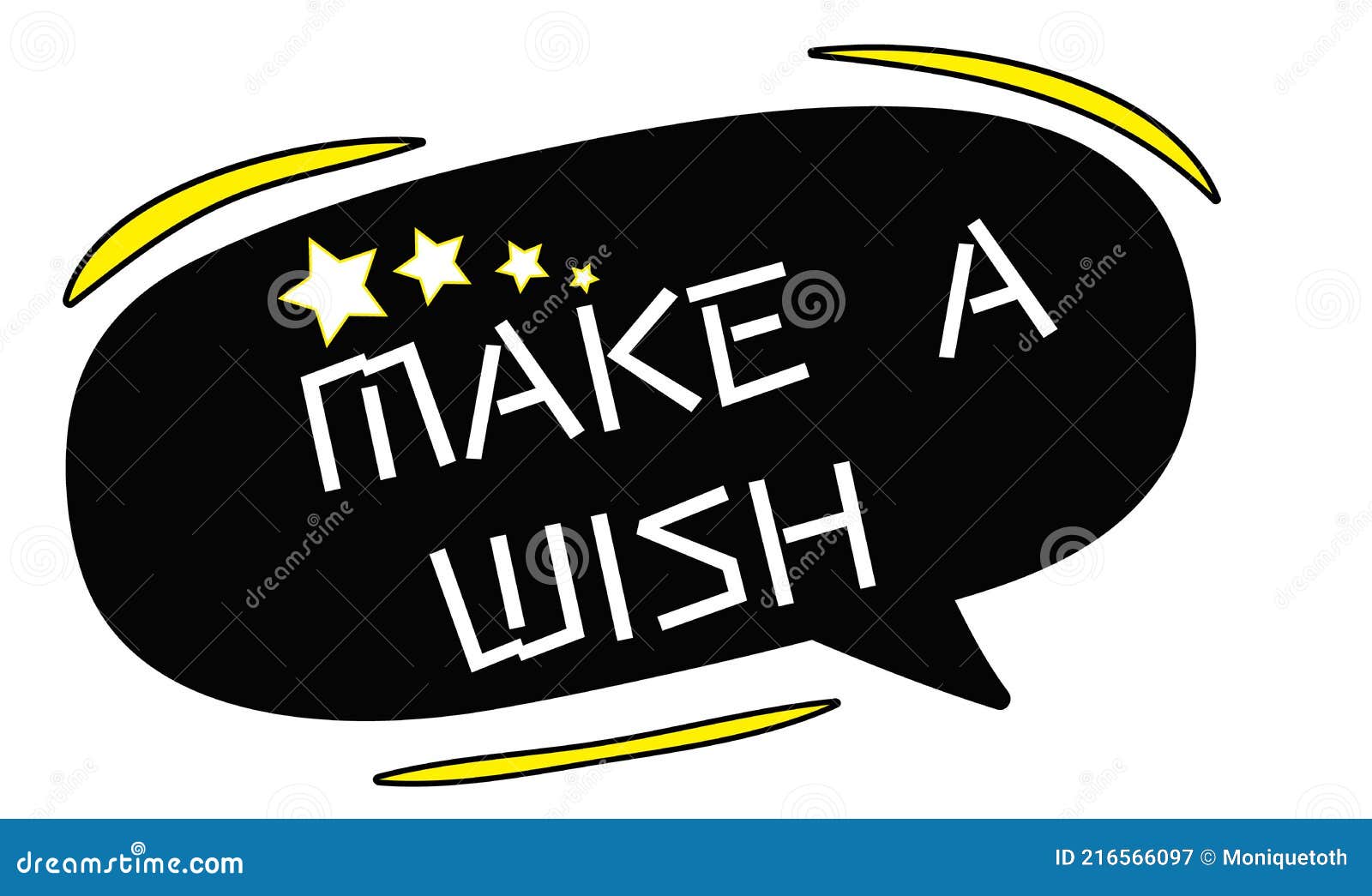 Make a Wish Editable Illustration. Creative Vector Artwork Stock Vector ...
