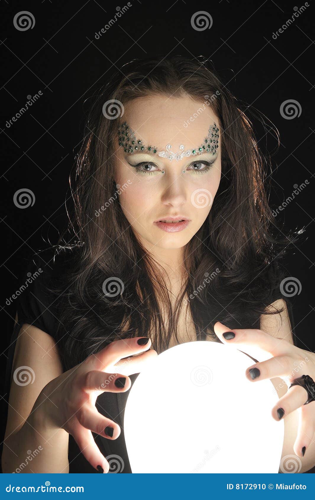 Make Wishing With A Magic Crystal Ball Picture. Image: 8172910