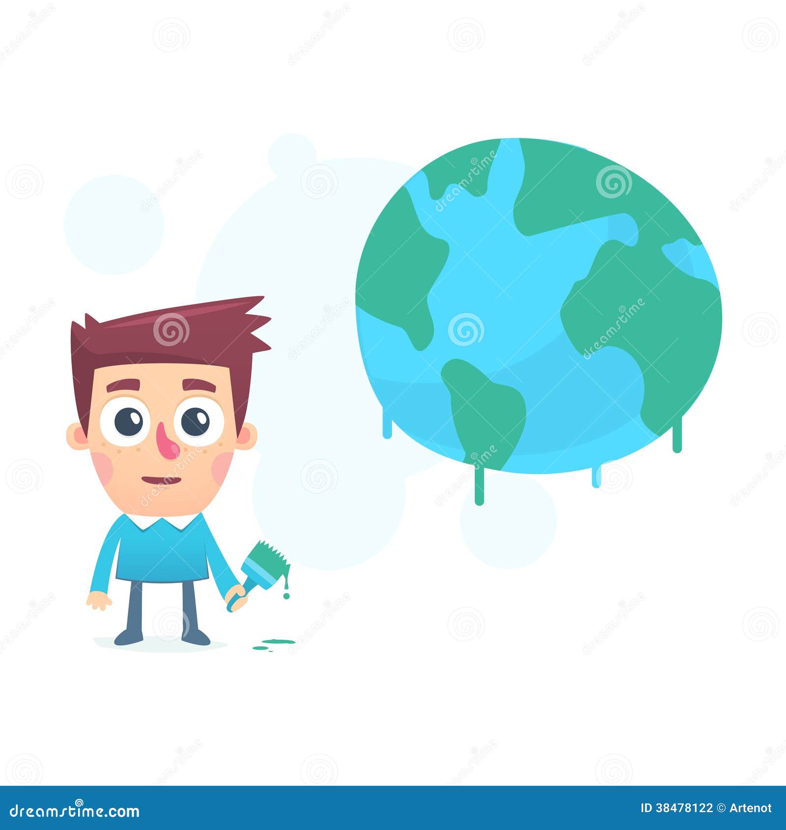 Make the world better stock illustration. Illustration of communication ...