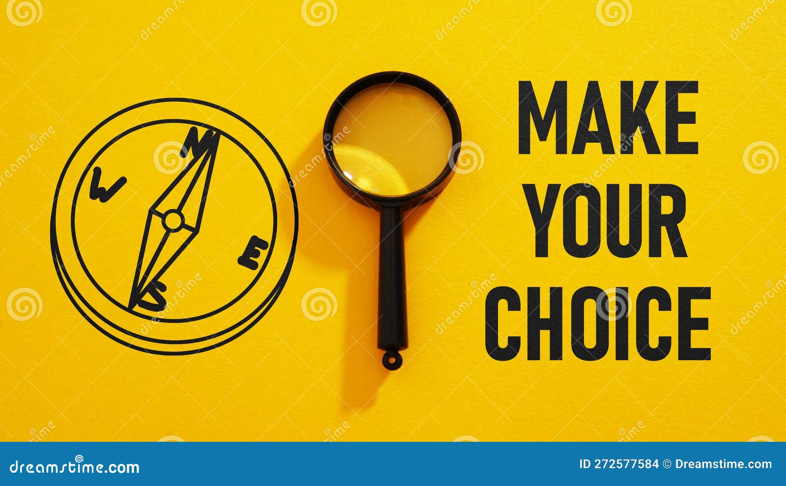 Make Your Choice is Shown Using the Text and Picture of Compass Stock ...