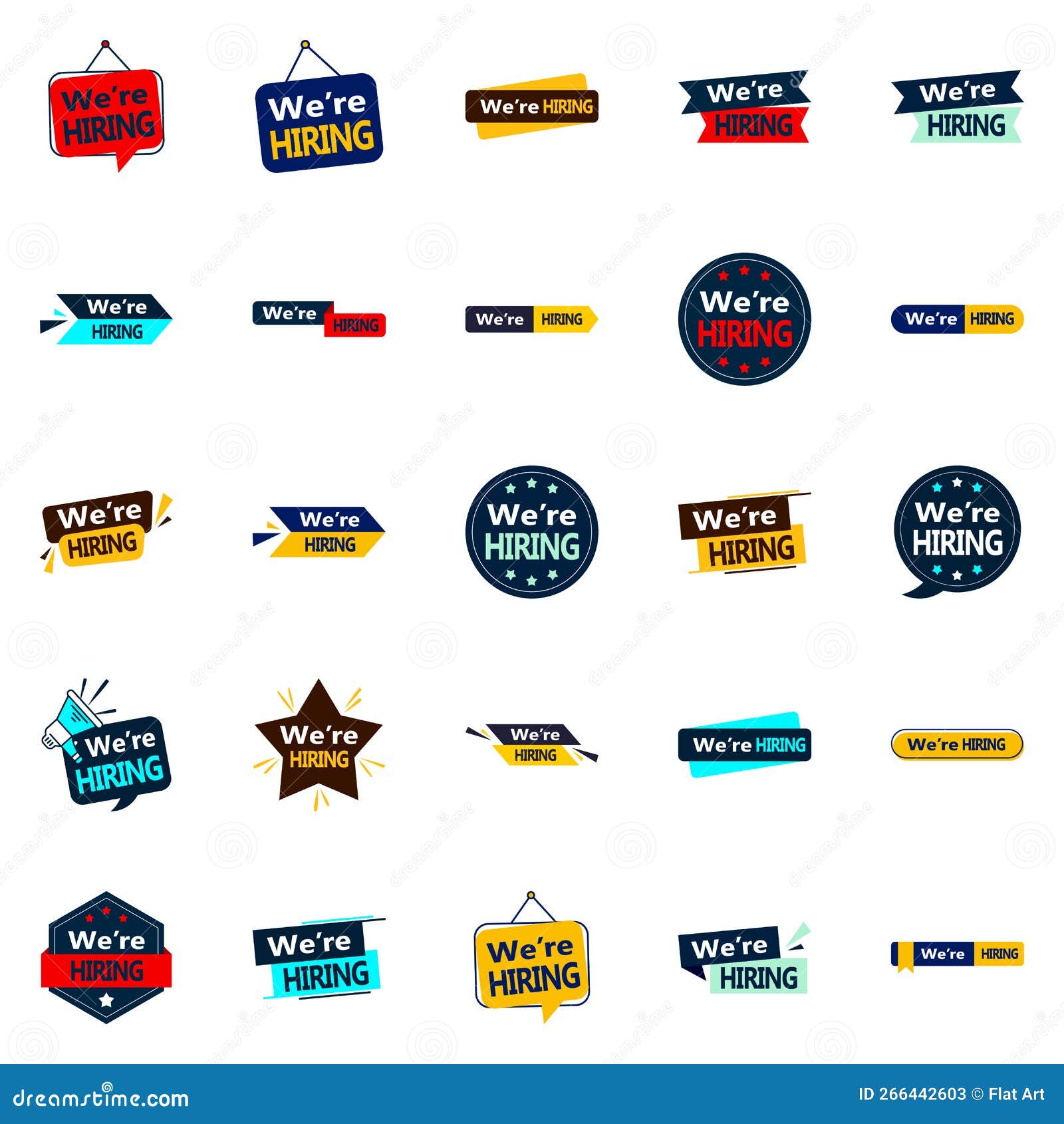 Make Your Hiring Process Stand Out with these 25 Vector Designs Stock ...