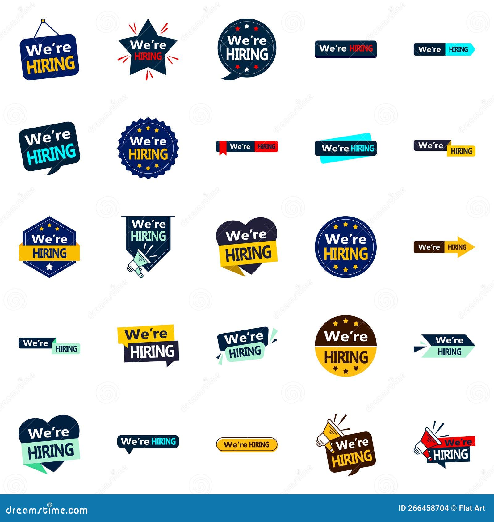Make Your Hiring Process Stand Out with these 25 Vector Designs Stock ...