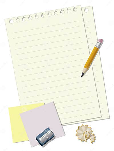 Make your notes stock vector. Illustration of notebook - 8129134