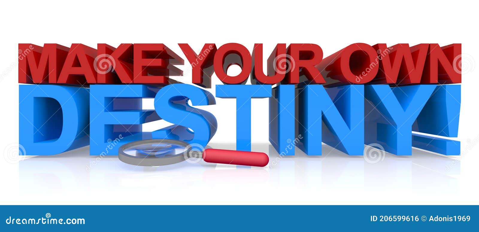 Make Your Own Destiny on White Stock Illustration - Illustration of ...