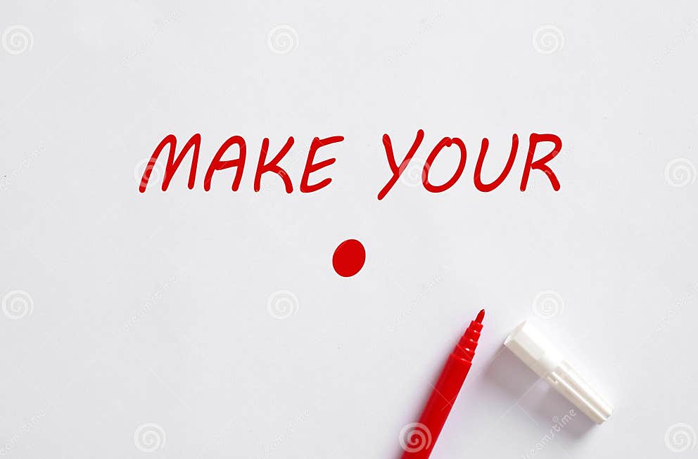 Make Your Point Message. To Argue or Promote an Idea Stock Image ...