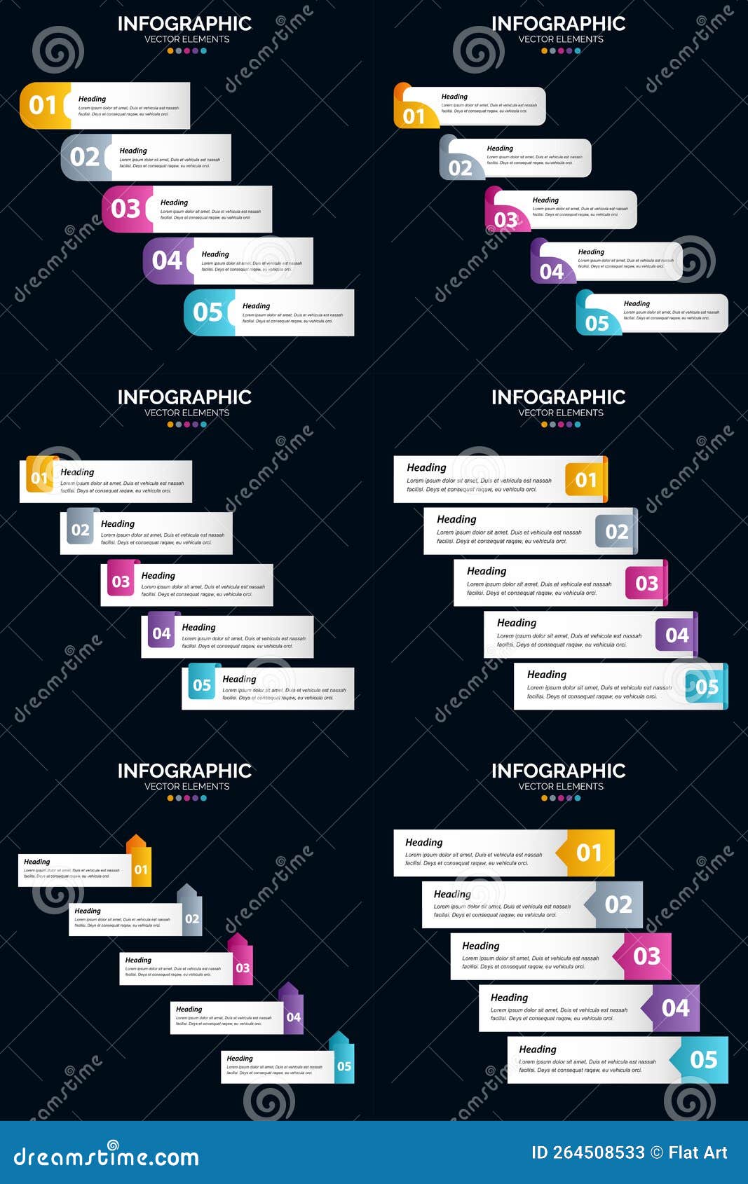 Make Your Presentation More Compelling with Vector Infographics Stock ...