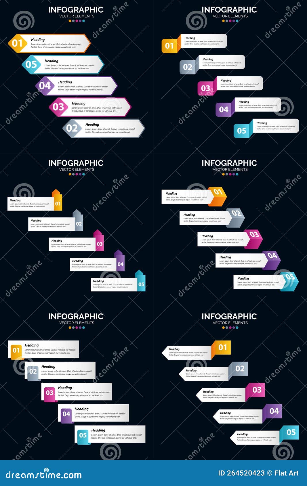 Make Your Presentation More Compelling with Vector Infographics Stock ...