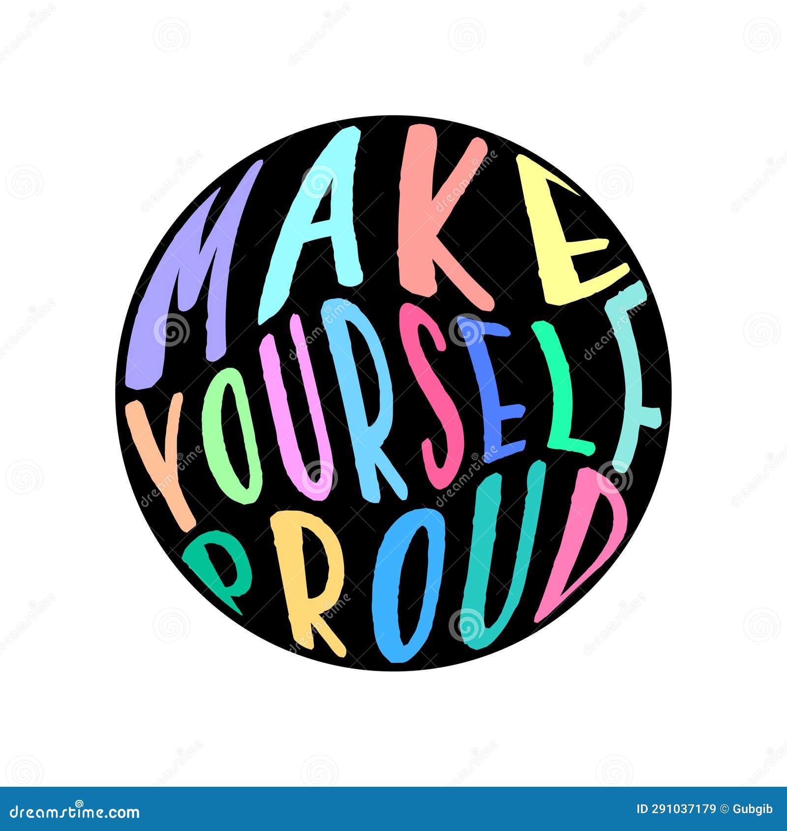 Be Proud Of Who You Are. Quote With Rainbow Banner, A Woman With ...